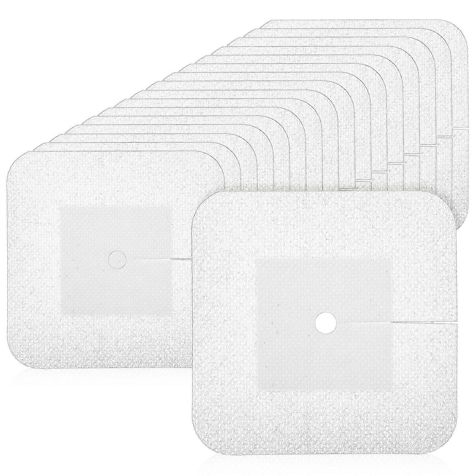 25Pcs Split Drain Adhesive Bandages Wound Cover Catheter Feeding Tube ...