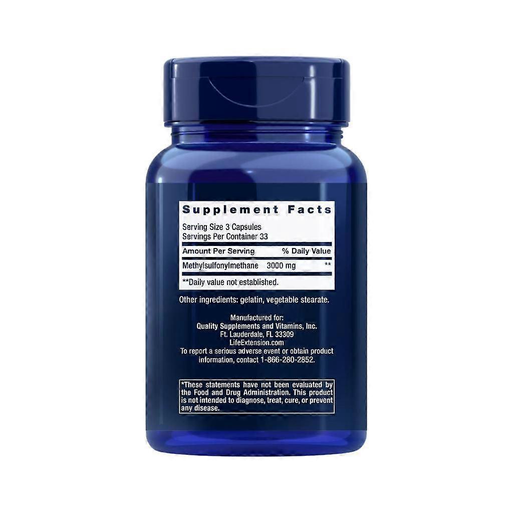 Life Extension MSM 1000mg Caps 100 | Fruugo UK