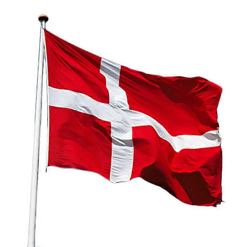 Danmarks Flag Nationalflag Polyester Udendørs Dekoration 90 x 150cm ...