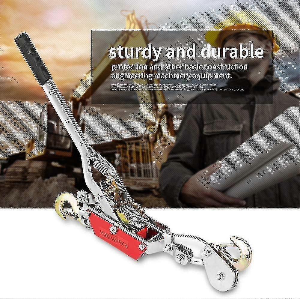 Heavy Duty Power Puller, 2/4 Ton Wire Rope Ratchet Winch Tool Car ...