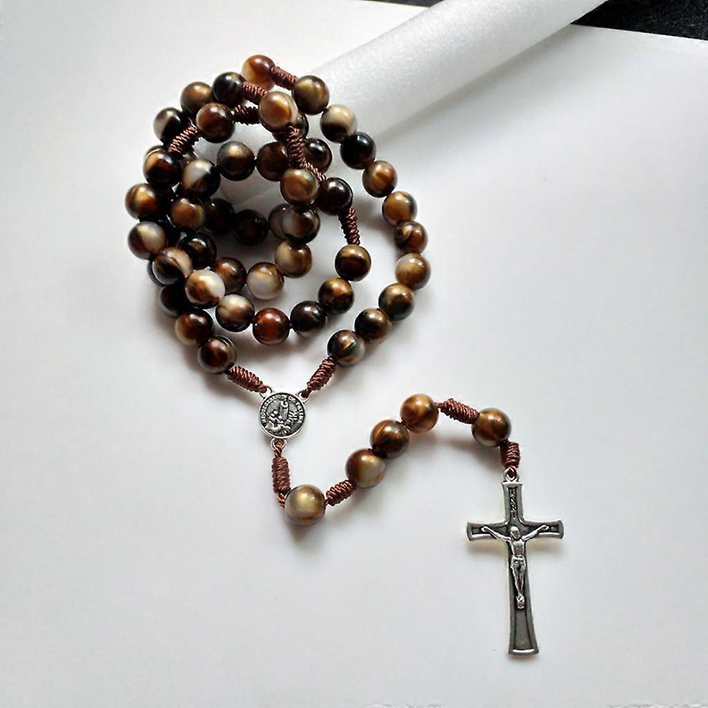 Vintage Rosary Catholic Prayer Beads Necklace Christ Jesus for Cross ...