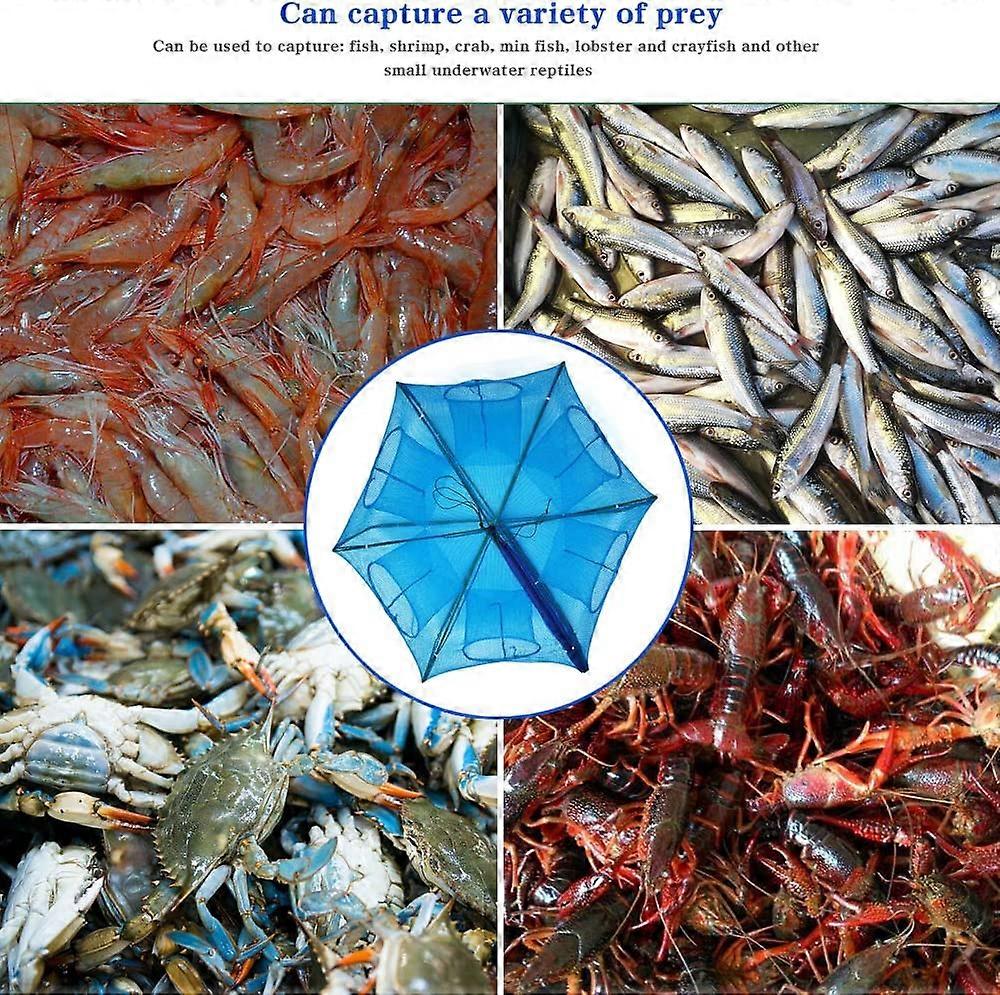 Fishing Bait Trap Foldable Fish Small Fish Crab Crayfish Shrimp Net ...