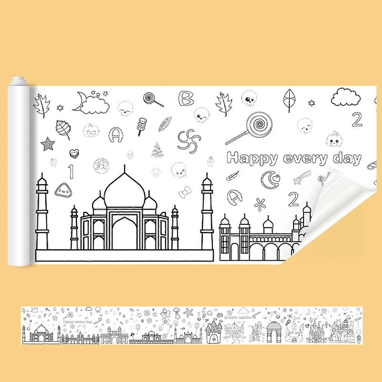 New Jumbo Coloring Poster, Giant Coloring Pages for Kids, Wall Coloring ...