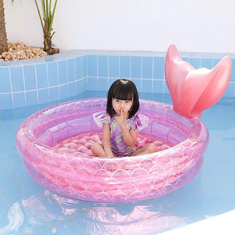New Mermaids Inflatable Pool Bathing Kids Summer Home Outdoor Swimming ...