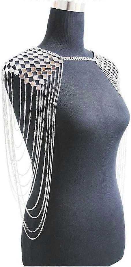 Body shoulder chain multi layer tassels shoulder chain body chain with ...