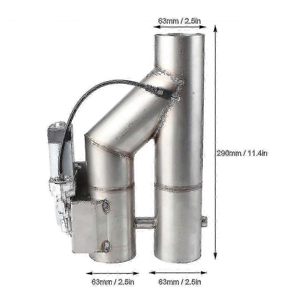 Electric Y Pipe Exhaust Control Cut Out Dual Valve Wireless Remote ...