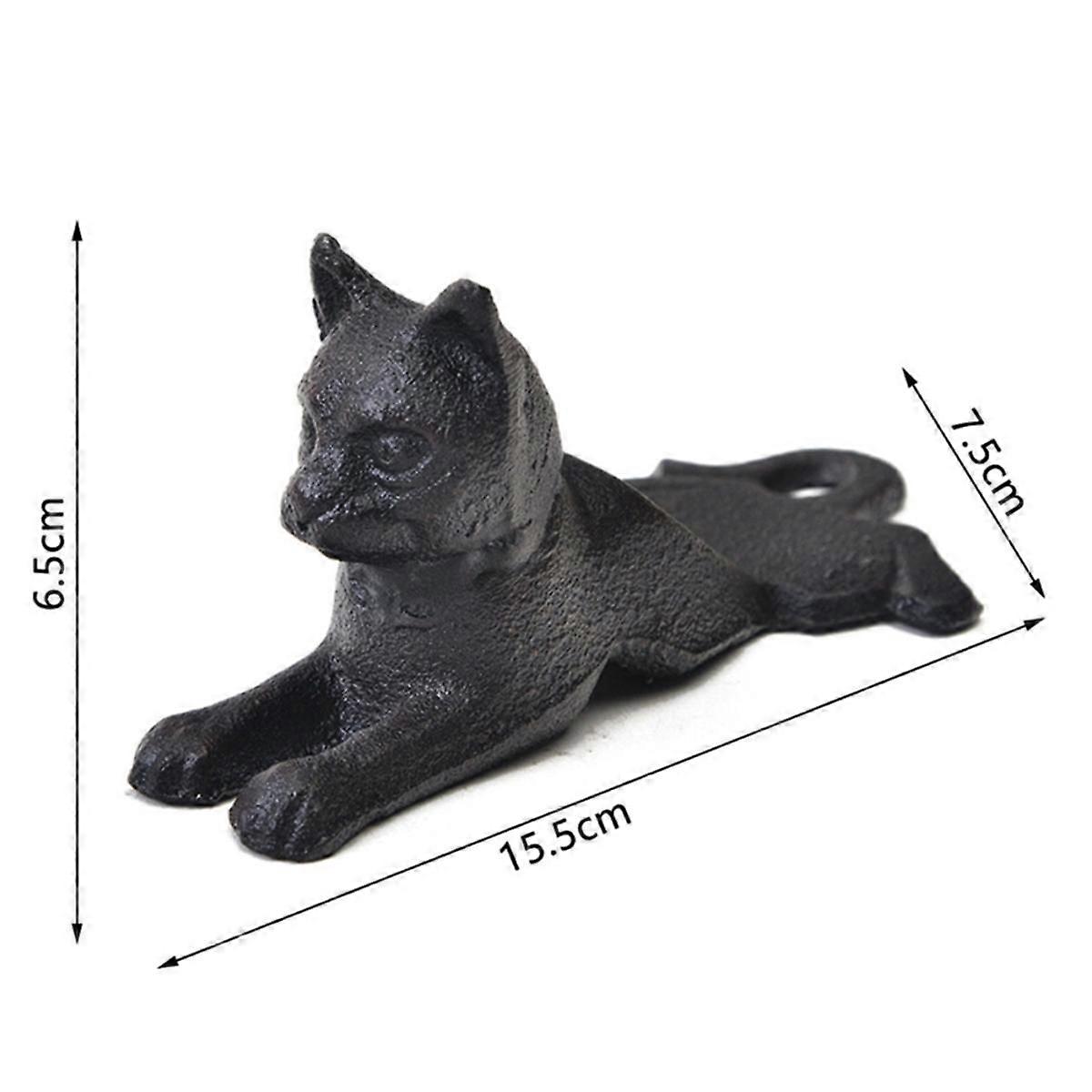 Cast Iron Cat Door Stop Vintage Decor Design Stooper Floor Stopper ...