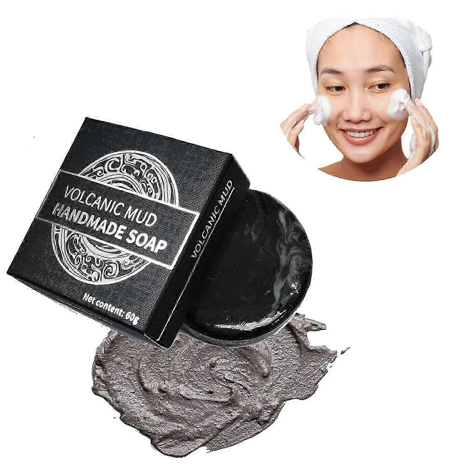 Ballboyz Face Soap Acne, Natural Volcanic Mud Soap, For Men Women Teens ...