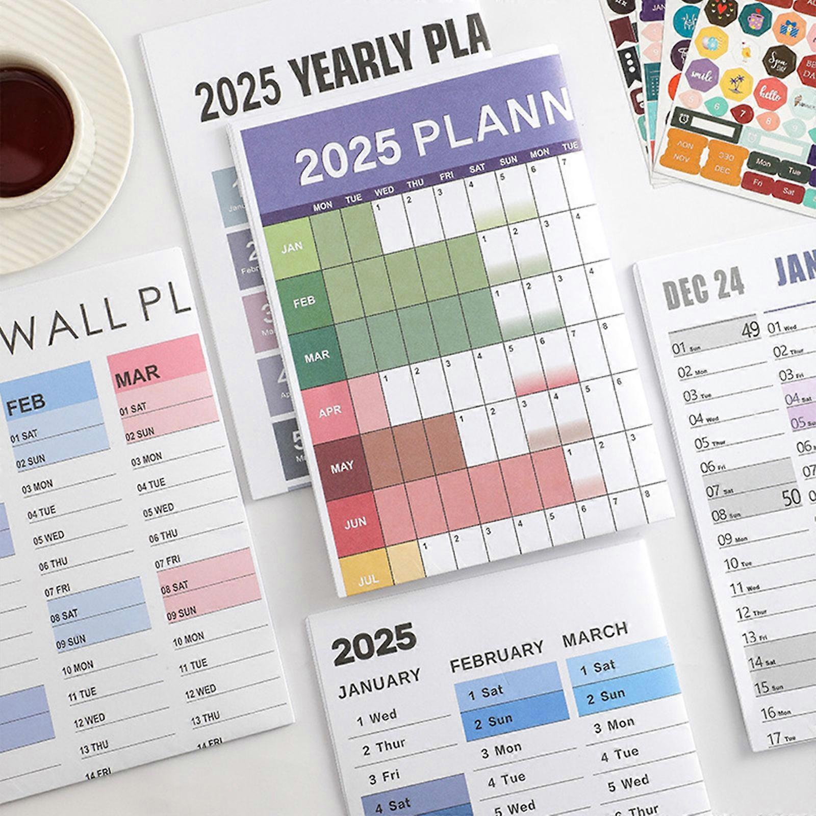 2025 Yearly Wall Planner 2025 Home Office Wall Planner Calendar 2025 ...