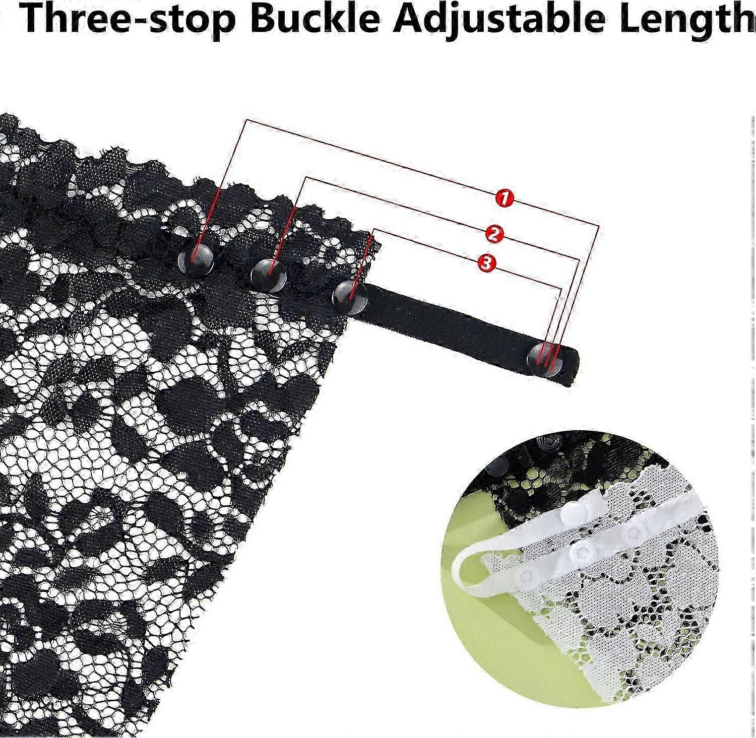 6 Pieces Lady Lace Clip-on Mock Camisole Bra Insert - Lace Privacy ...