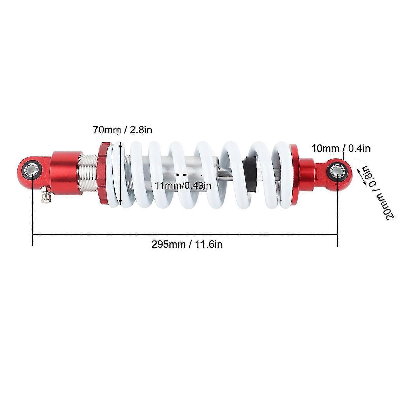 Rear Shock Struts Damper Suspension (295mm) for PIT QUAD DIRT BIKE ATV ...