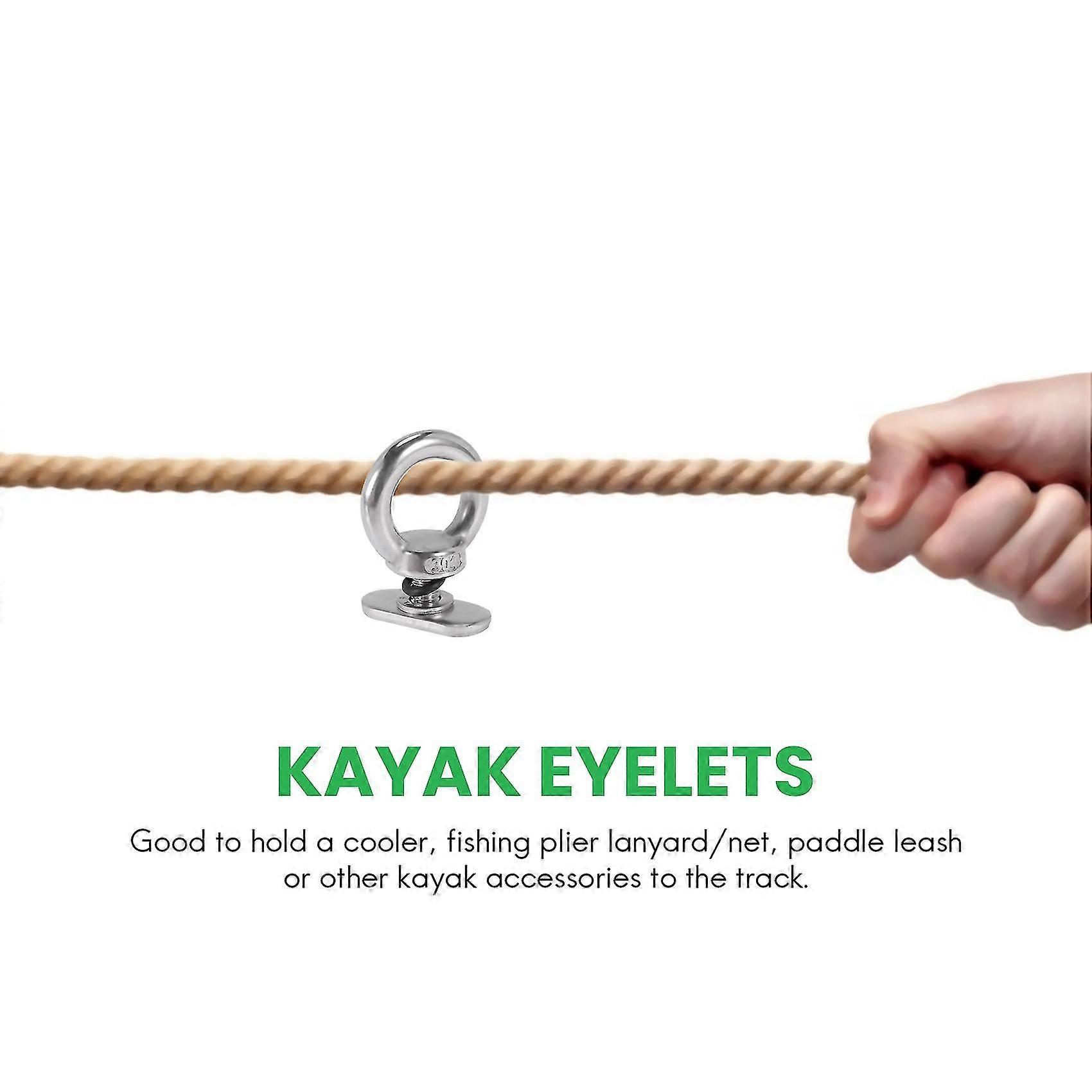 Stainless Steel Kayak Track Mount 4-Pack - Tie Down Rail Accessories ...