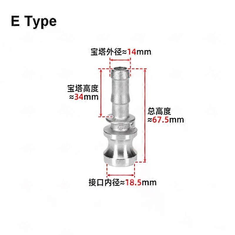 DN15 1/2 304 Stainless Steel Garden Sprinkler camlock Fitting Adapter ...