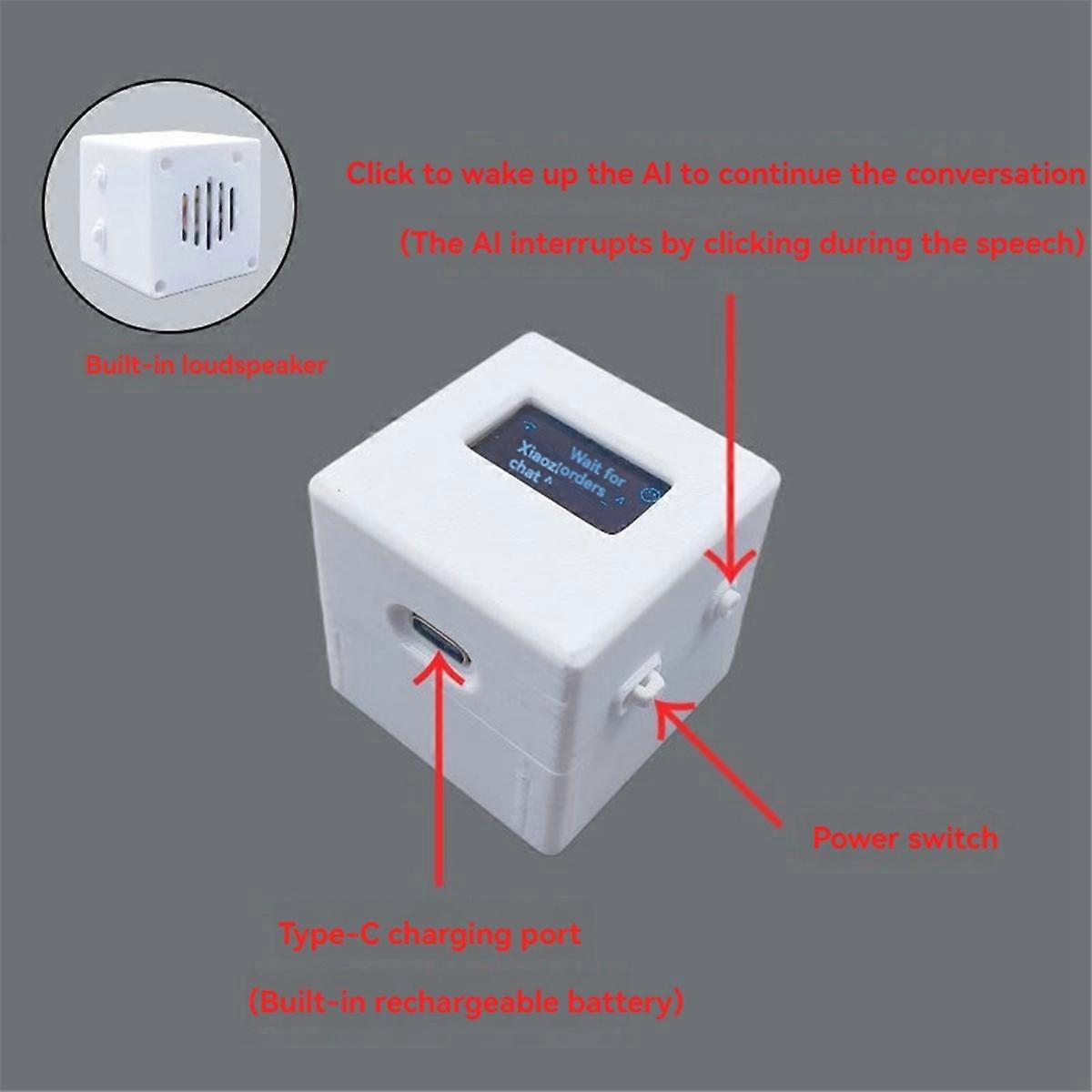 For DeepSeek XiaoZhi AI Voice Chat Robot Box ESP32 C3 with 0.96 Inch ...