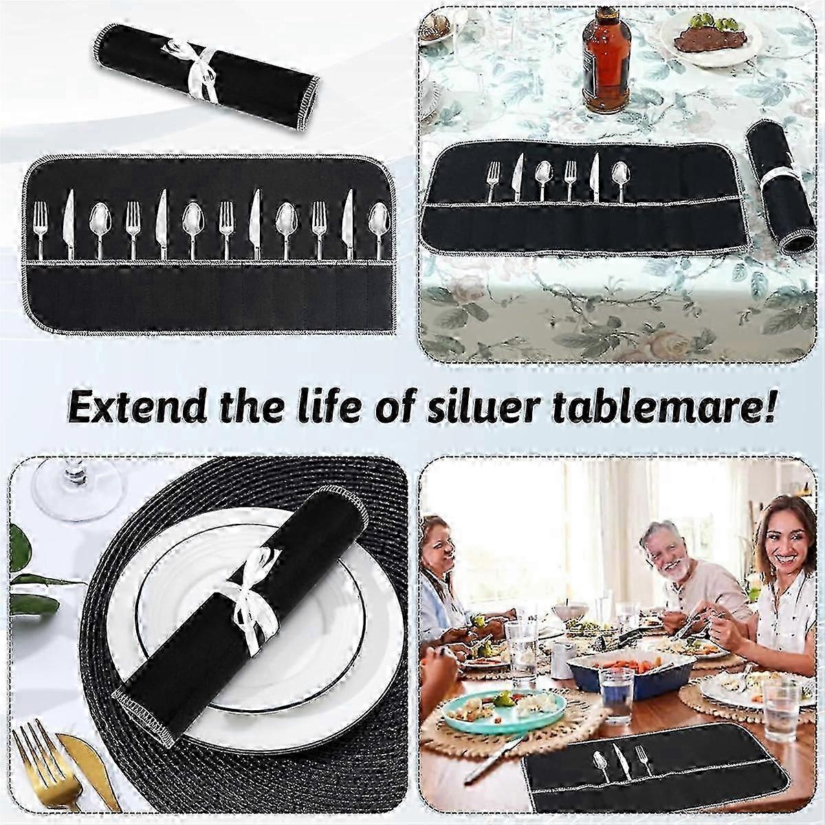 Anti Tarnish Silver Storage Bags Silver Storage Cloth Felt Flatware ...