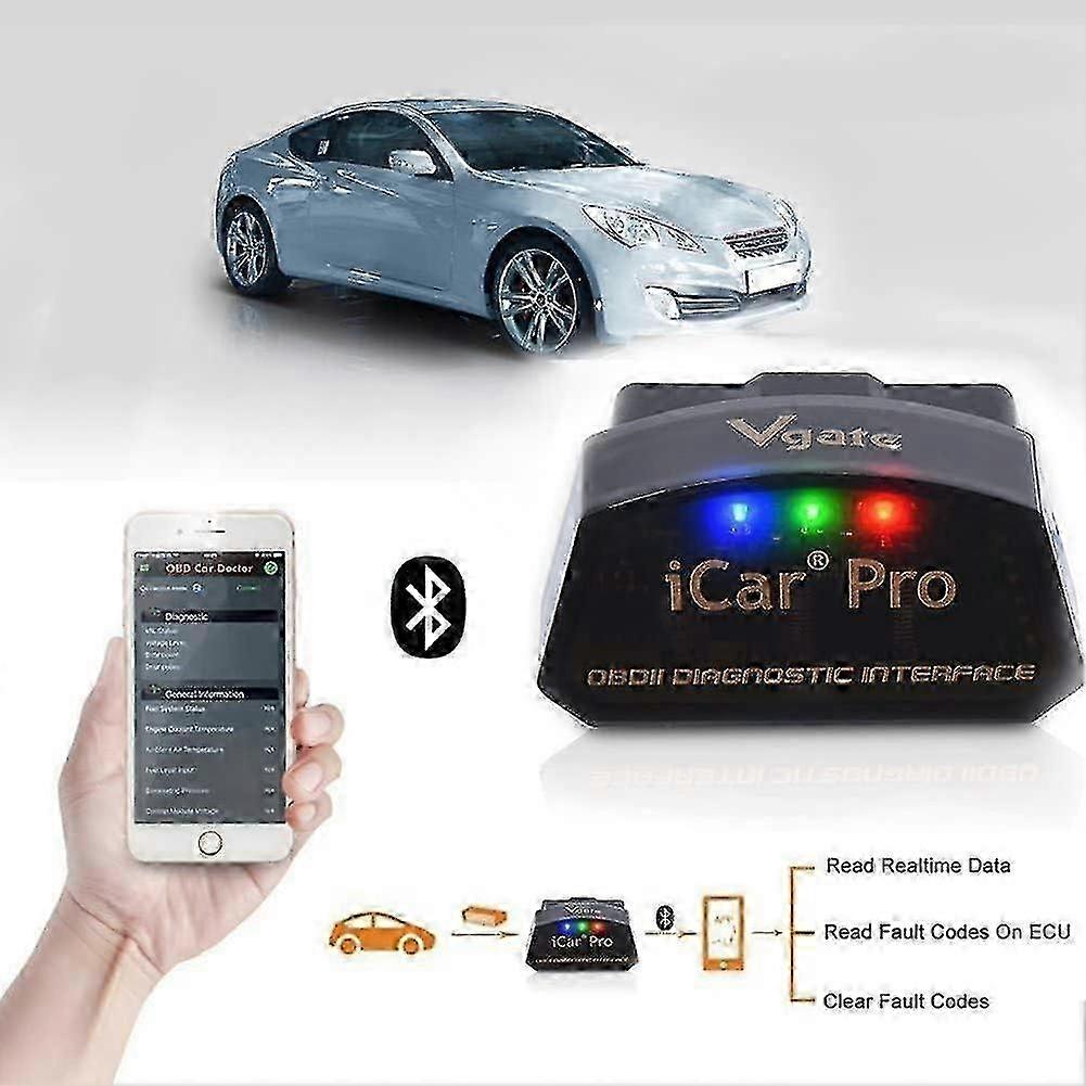 Vgate Icar Pro Bluetooth 4.0 (ble) Obd2 Obdii Error Code Reader Car ...