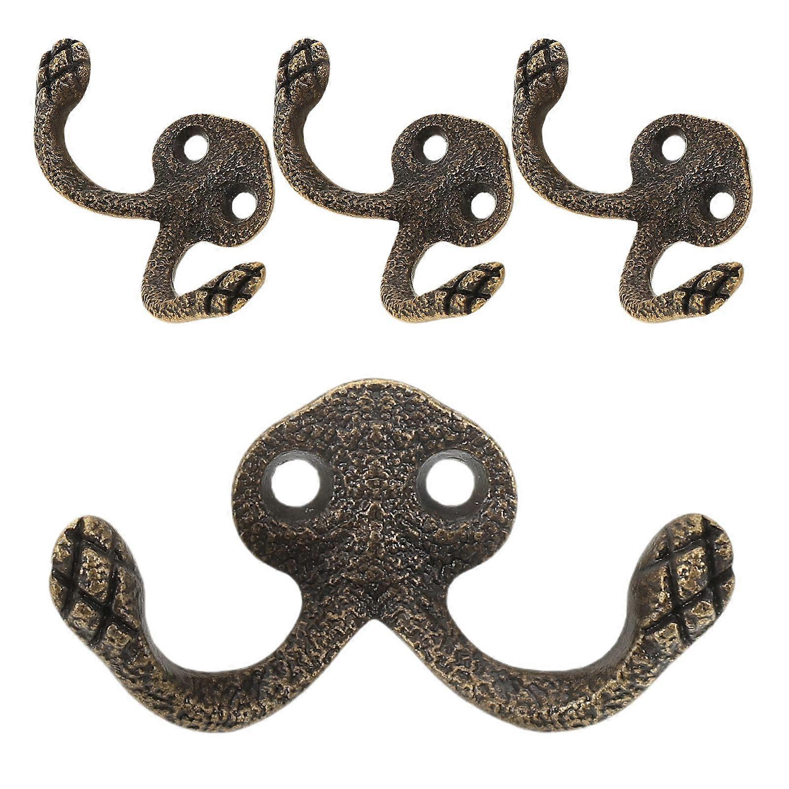 4pcs Wall Mounted Alloy Hooks Bathroom Wall Unity Hooks Heavy Duty ...