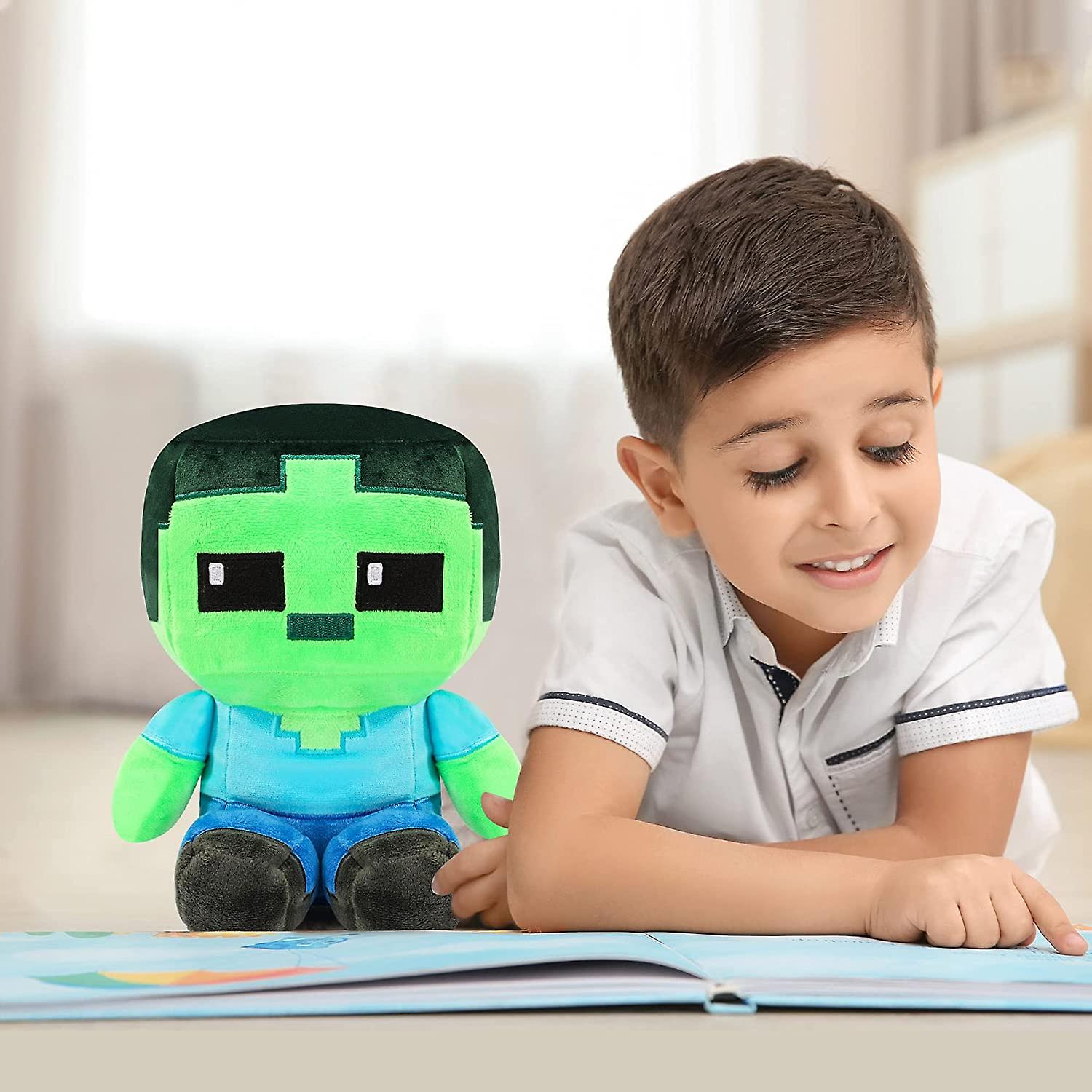 MGFAIOHeytea Miner Game Plush Toy, Funny Zombie Pixel Miner Stuffed ...