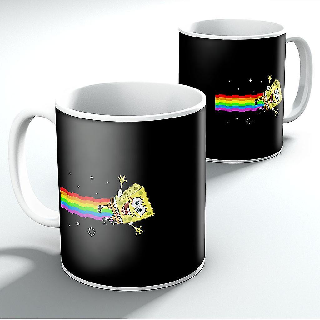 Spongebob Squarepants Nyan Cat Meme Mug | Fruugo UK