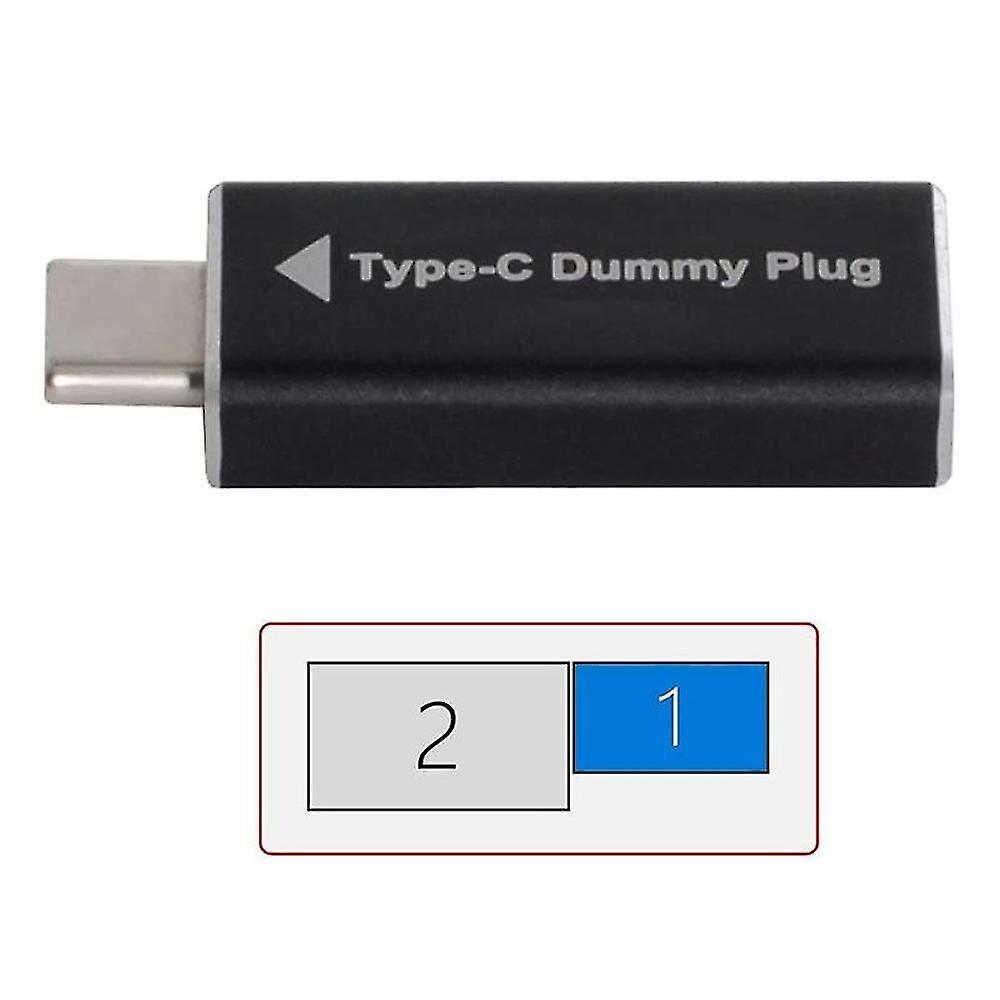 Virtual Display Adapter Type-c Ddc Edid Dummy Plug Usb-c Headless Ghost ...