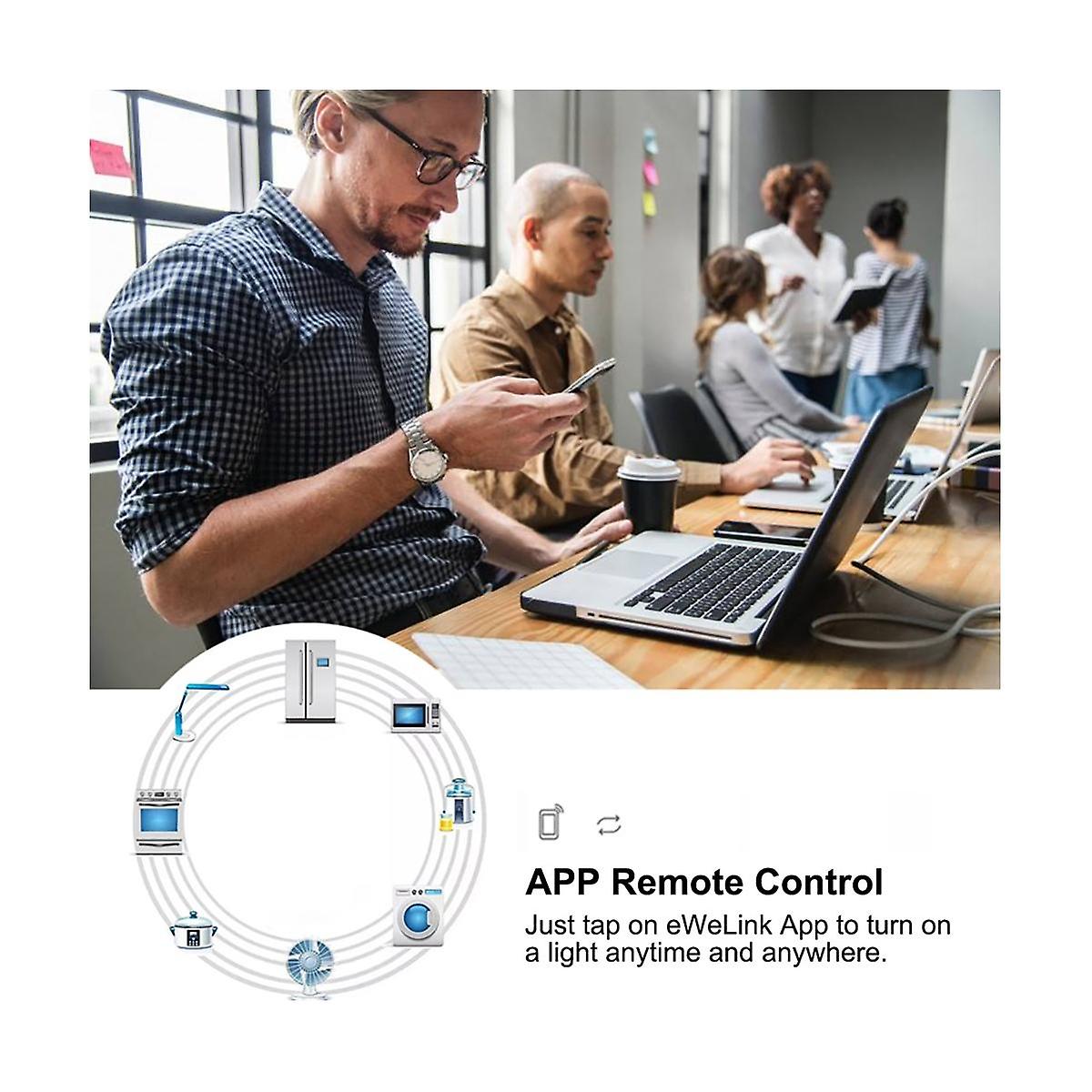 AC / DC 7V-32V Smart Wifi Motor Switch Module Wifi + Bluetooth 1-kanals ...