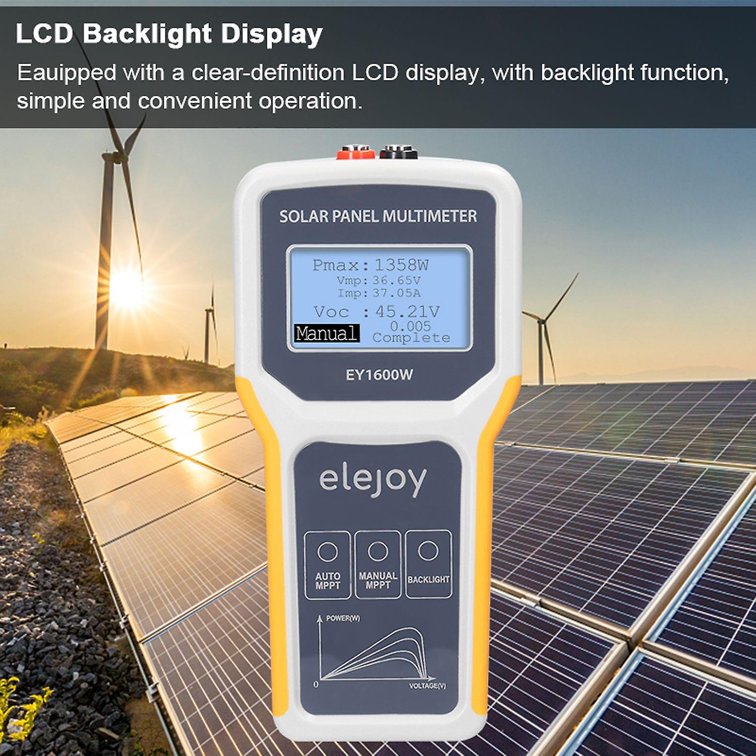 1600W Photovoltaic Panel Multimeter Solar Panel MPPT Tester Open ...