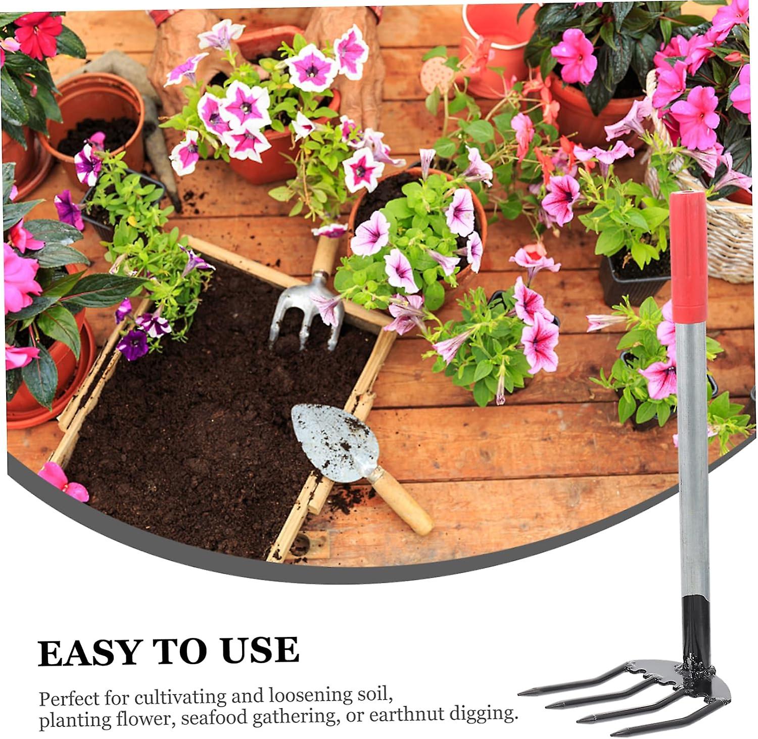 2Pcs Four-Prong Loosening Harrow Outdoor Tools Mini Shells Hand Tools ...