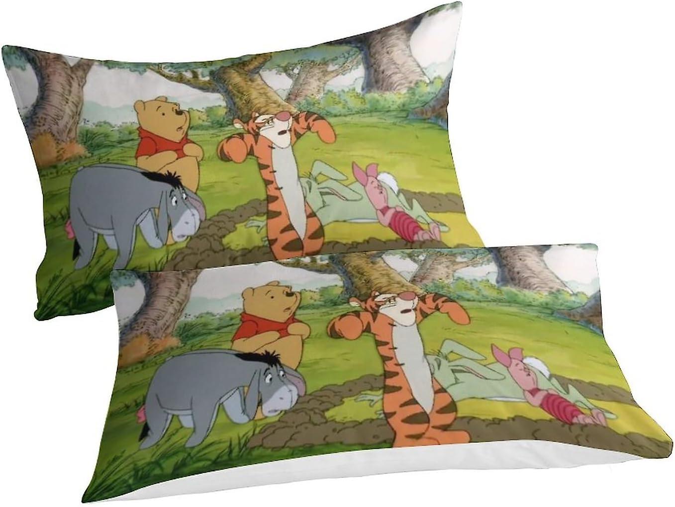 HOUKIG Winnie The Pooh - 3D Duvet Cover, Cotton Bedding Set, Easy Care ...