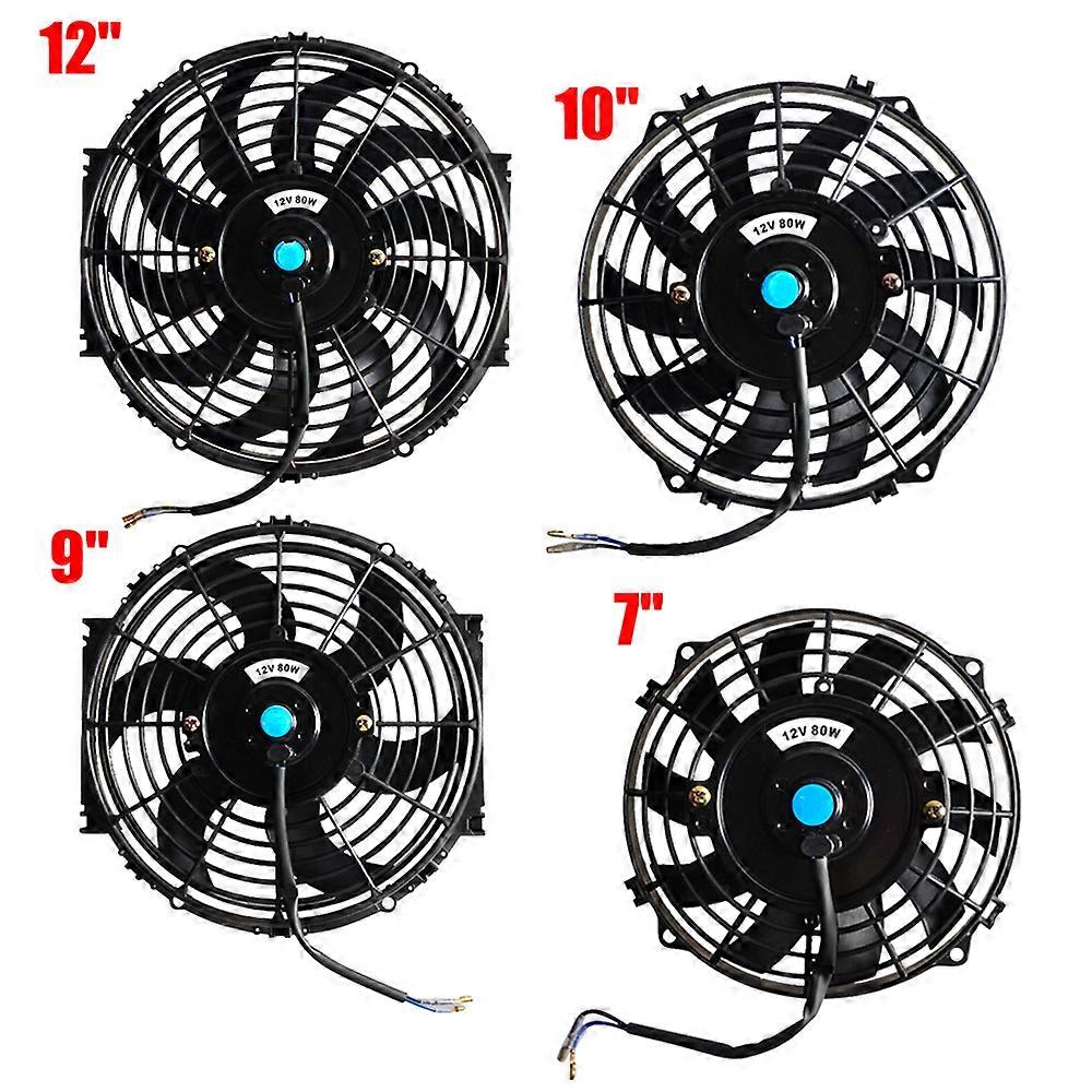 LBQ Universal 12V 80W Car Air Conditioning Electronic Radiator Cooling ...