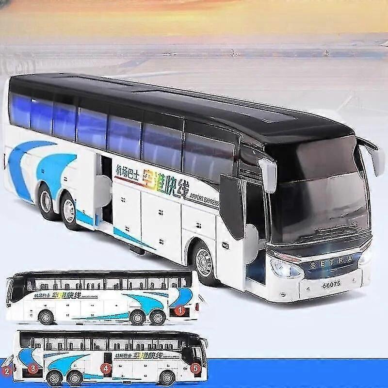 1/50 Setra Luxury Coach Bus Toy Car Diecast Miniature Model Pull Back ...