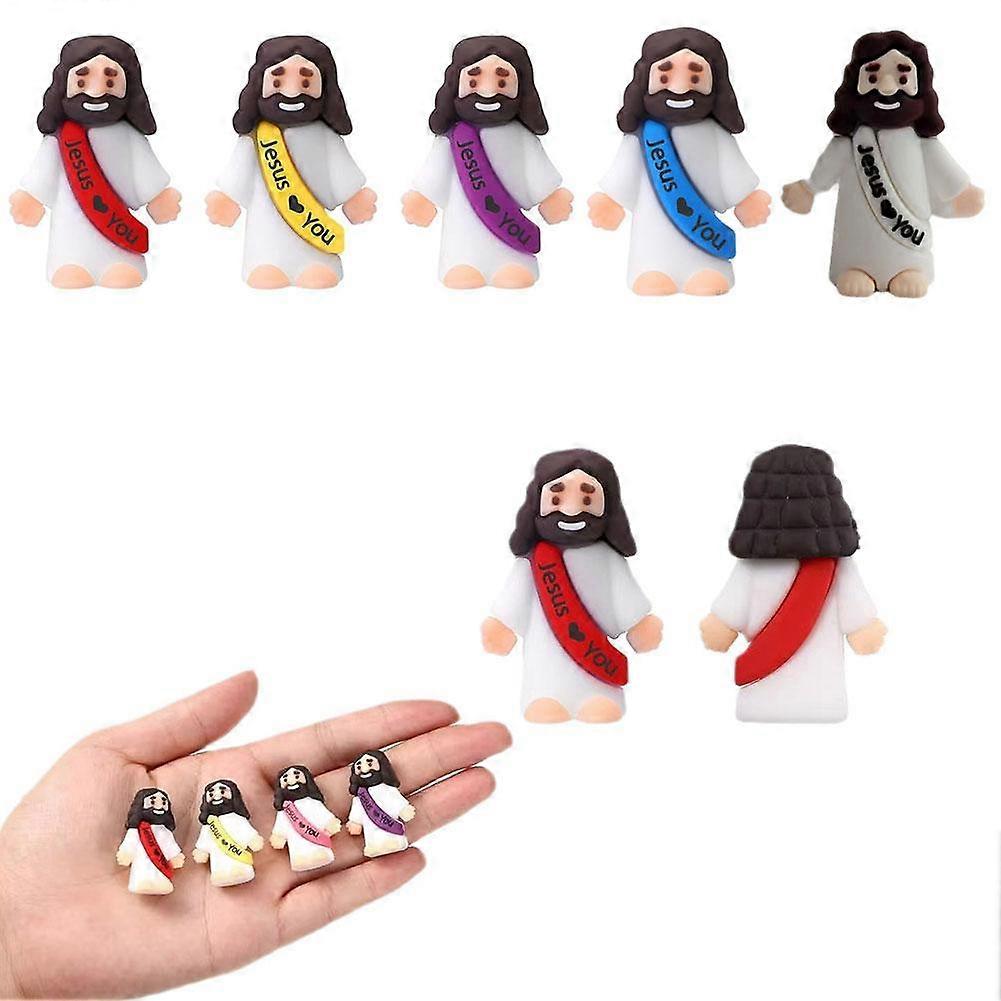 50 Pcs Mini Jesus Figures Easter Jesus Loves You Jesus Toys little ...