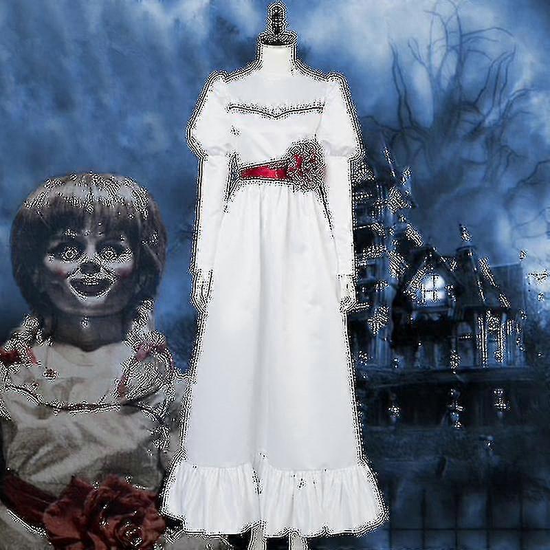 Fancy Dress Annabelle The Conjuring Doll Kids Adult Womens Costume U ...