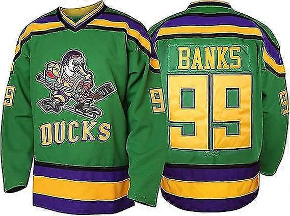 Men's Mighty Ducks 96 Charlie Conway 99 Adam Banks 33 Greg Goldberg ...