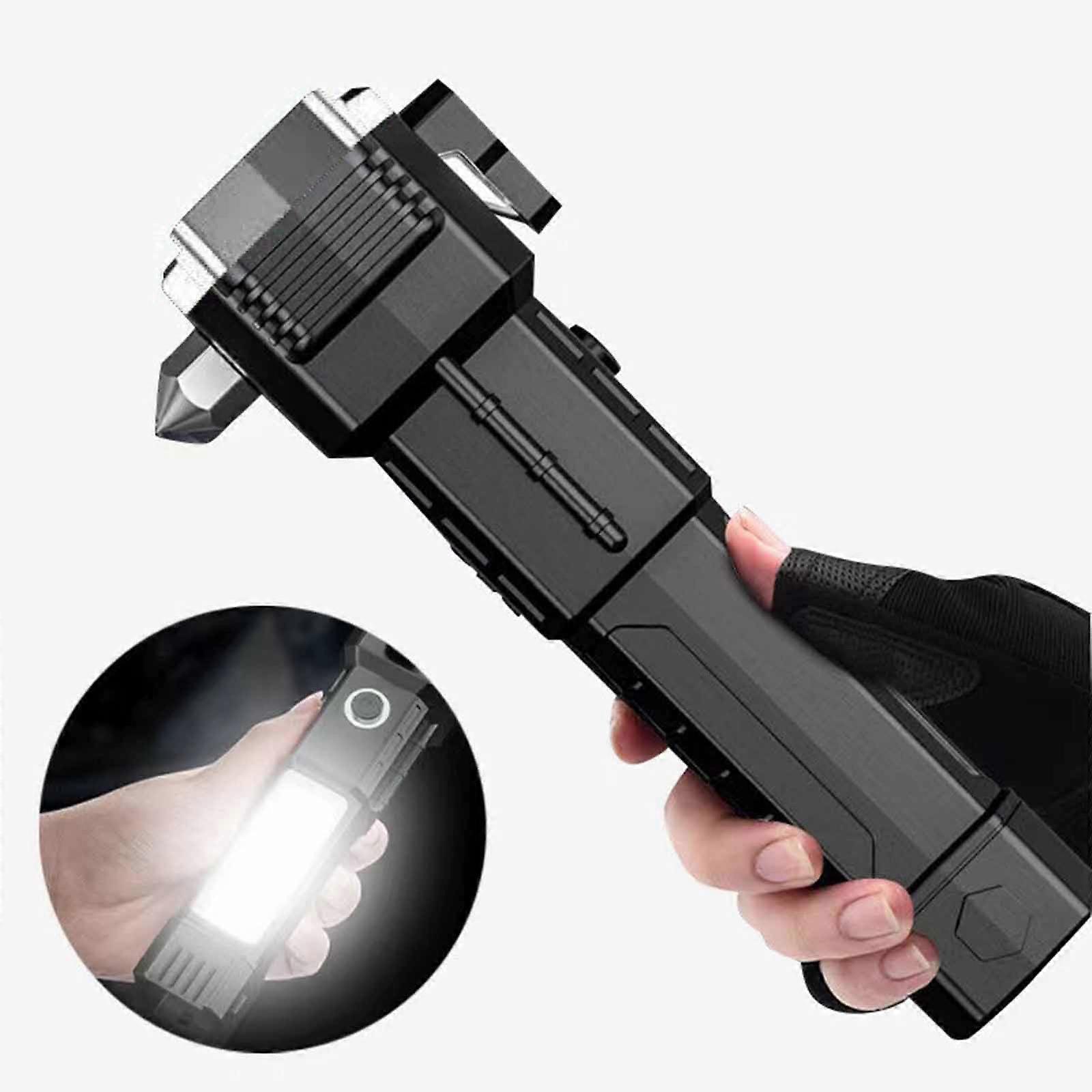 Car Hammer Flashlight,Emergency Escape Tool With Window Breaker Cutter ...