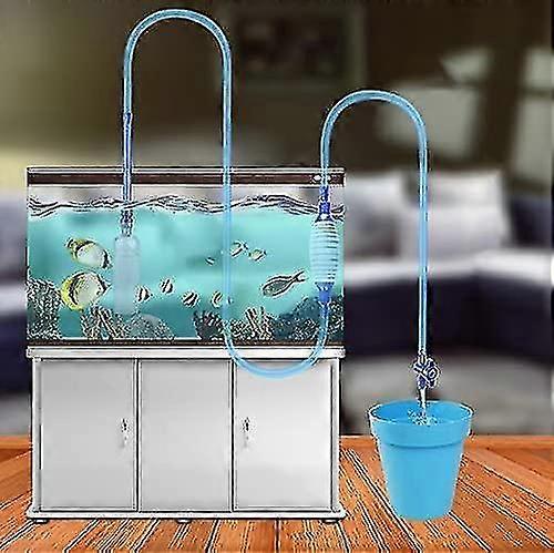 Aquarium Vacuum Siphon Pump - 2.3m - With Flow Control Faucet - Fish ...