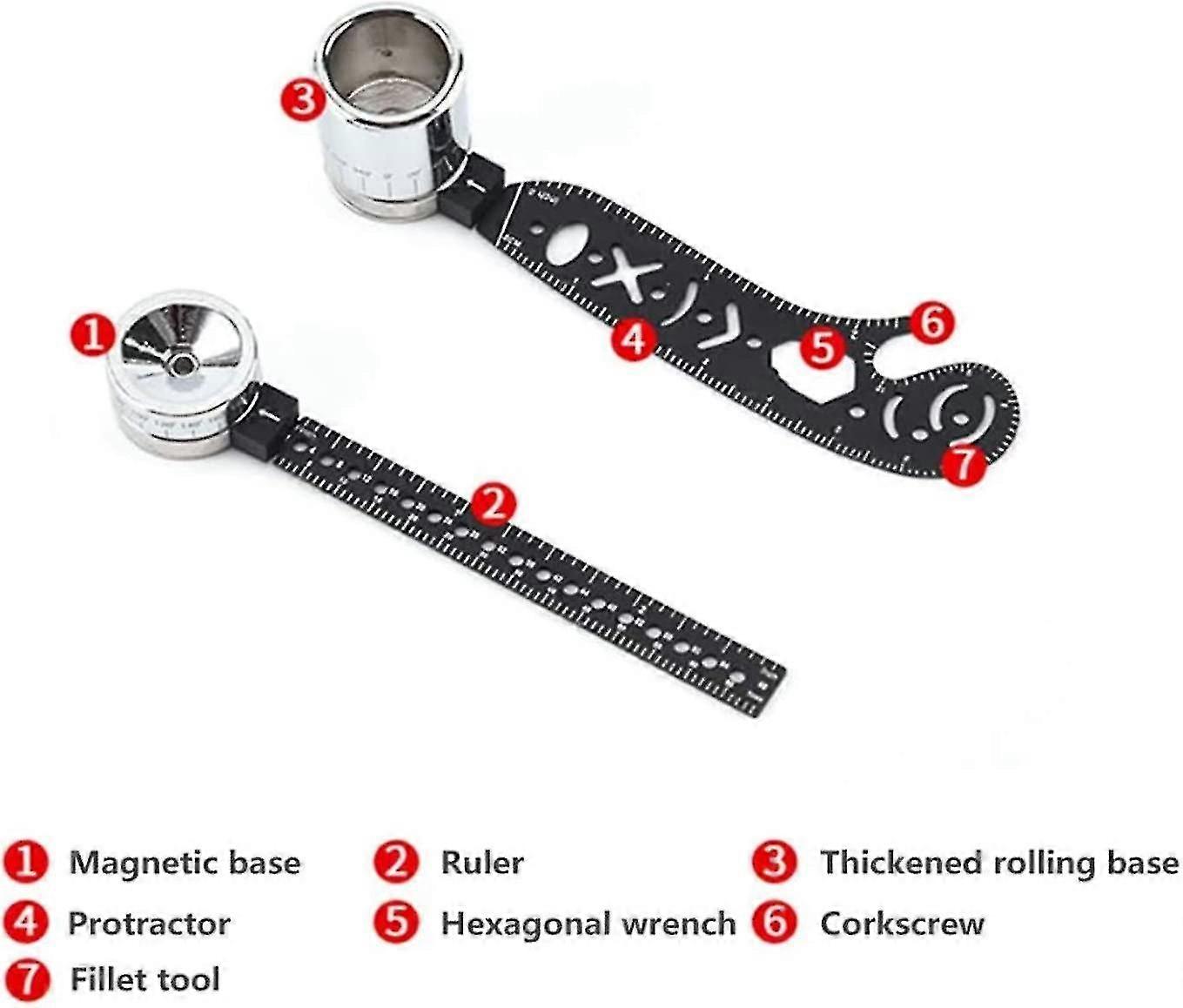 Multifunction Drawing Tool Versatile Drawing Curved Magnetic Ruler ...