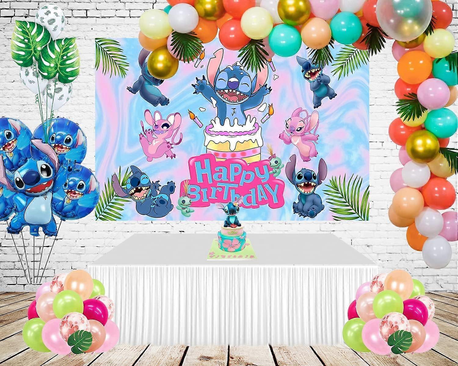 Summer Hawaiian Aloha Backdrop for Lilo and Stitch Theme Birthday Party ...