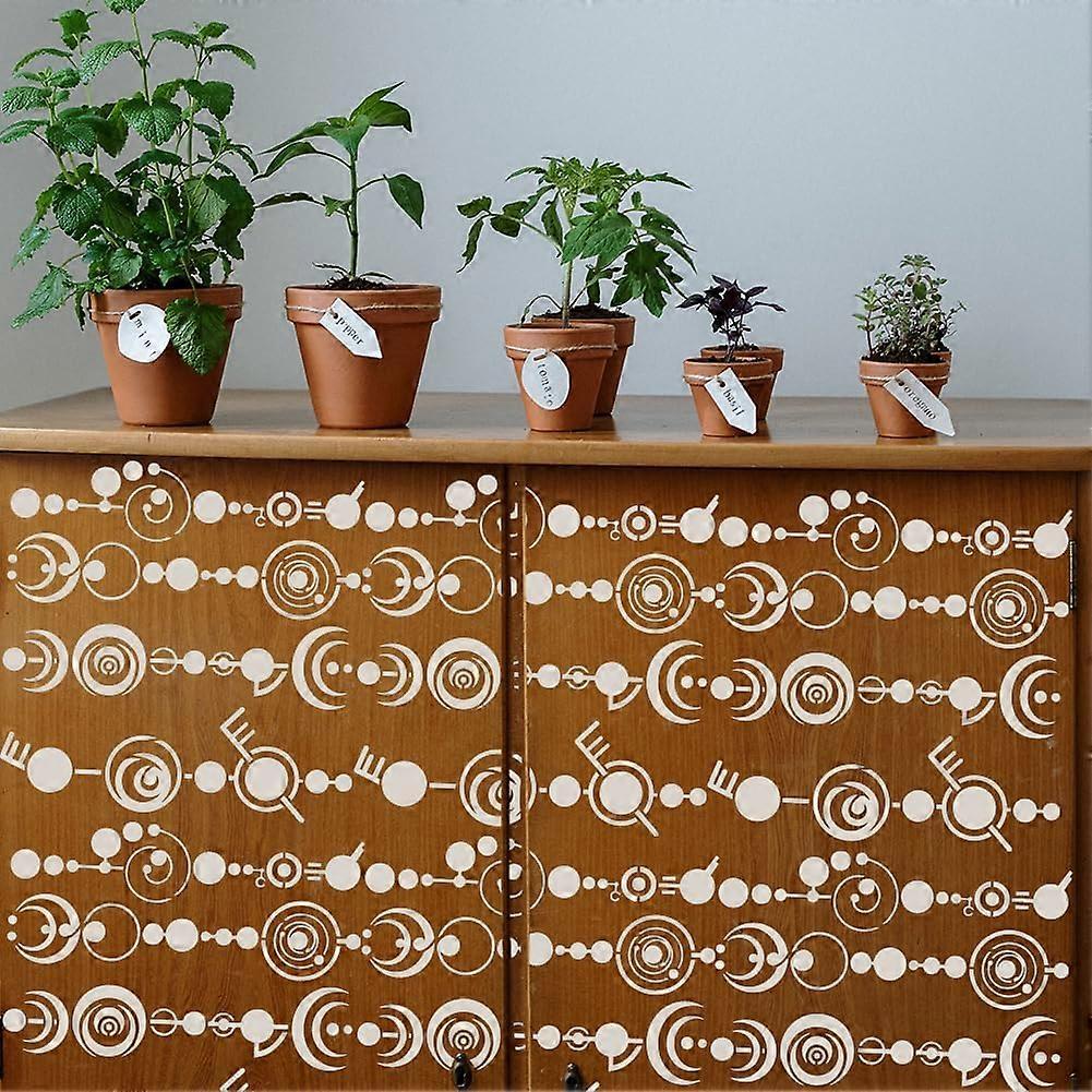 Crop Circle Pictograms Stencil for Painting 11.8x11.8 inch Plastic PET ...