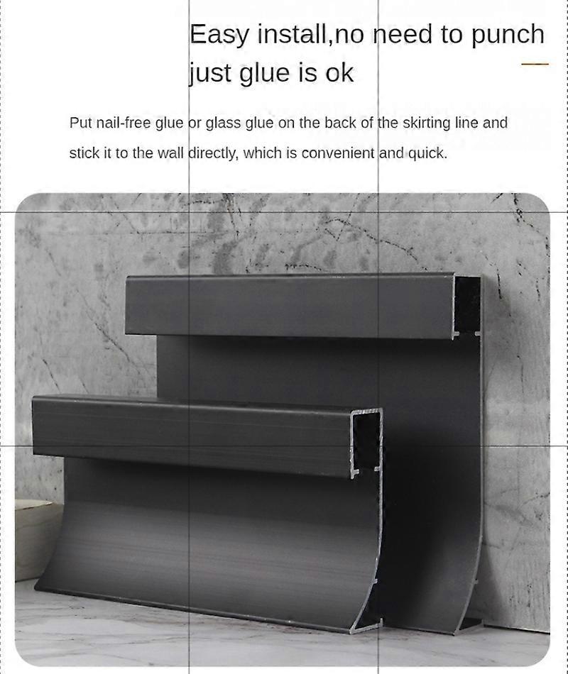 H50 Recessed Wall Trim LED Skirting Line Aluminum Profile Baseboard ...