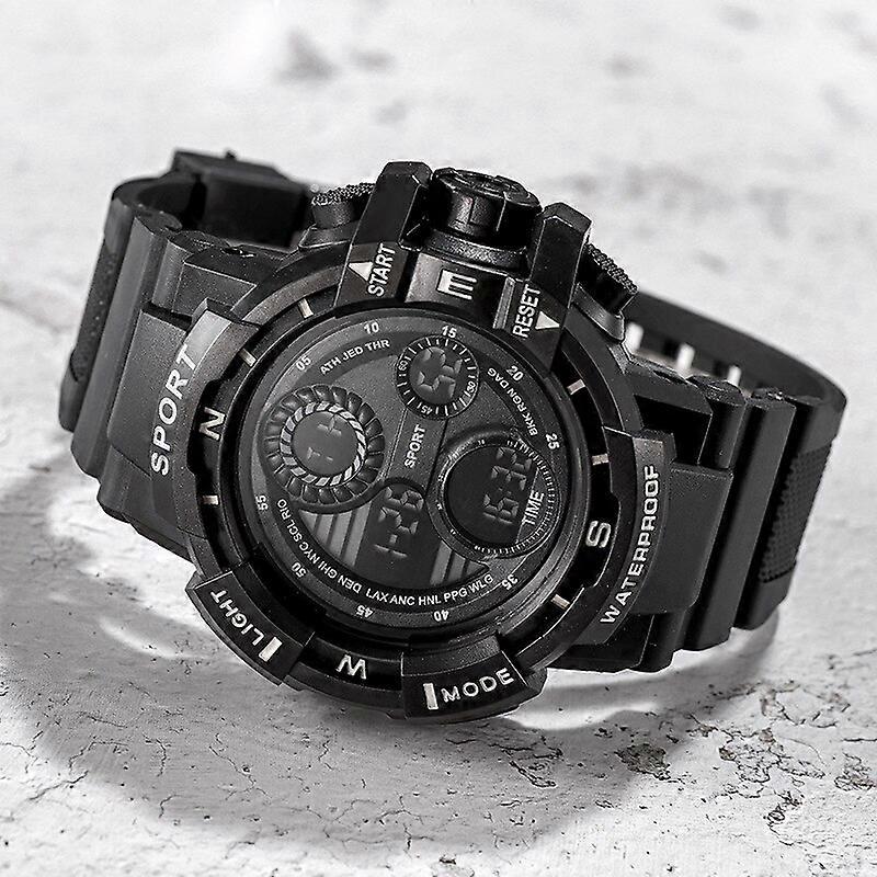 Military Men's Digital Watch Sports Waterproof Chronograph Big Dial ...