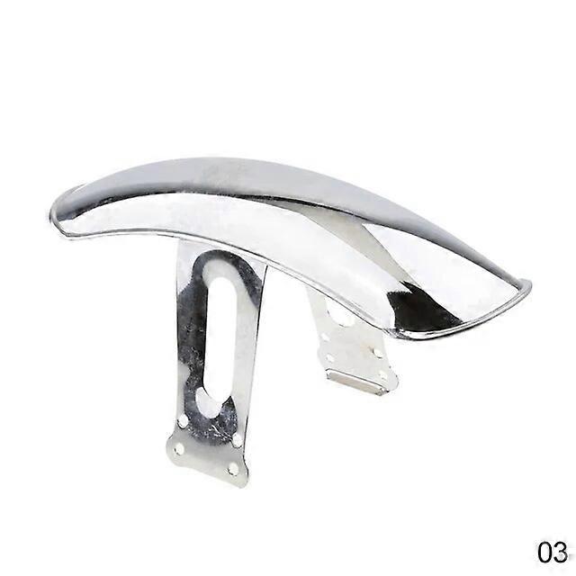 Fenders Universal Motorcycle Front wheel Fender Retro Black \Chrome ...