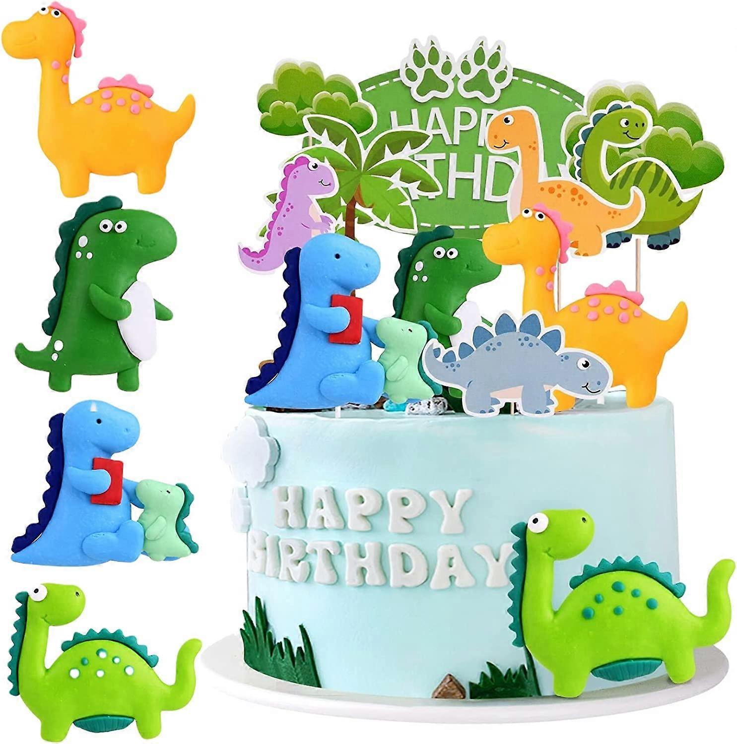 Kids Cake Toppers, 4 Pieces Birthday Cake Toppers, Mini Cake Topper ...