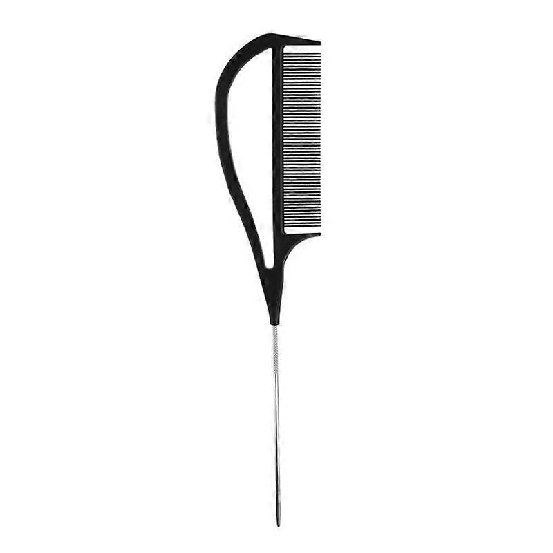 Pin Tail Comb with Curved Handle Professional Highlighting Comb Plastic ...