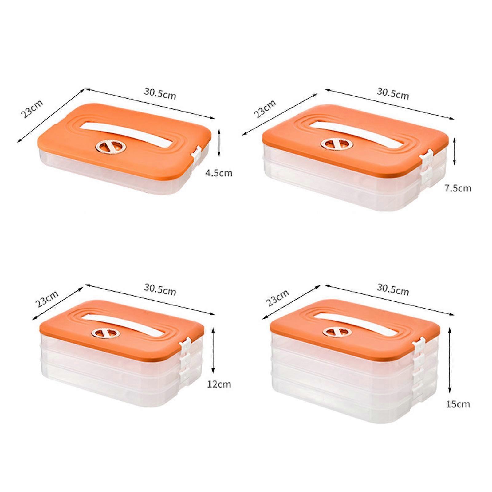 Dumpling Storage Box with Sturdy Handle Single/Dual/Triple/Four Layer ...