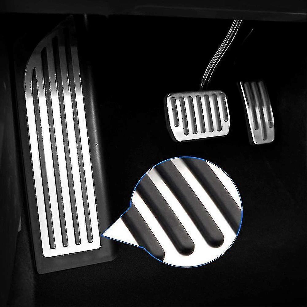 Car Foot Pedal Pads Covers For Tesla Model 3 Y Stainless Steel ...