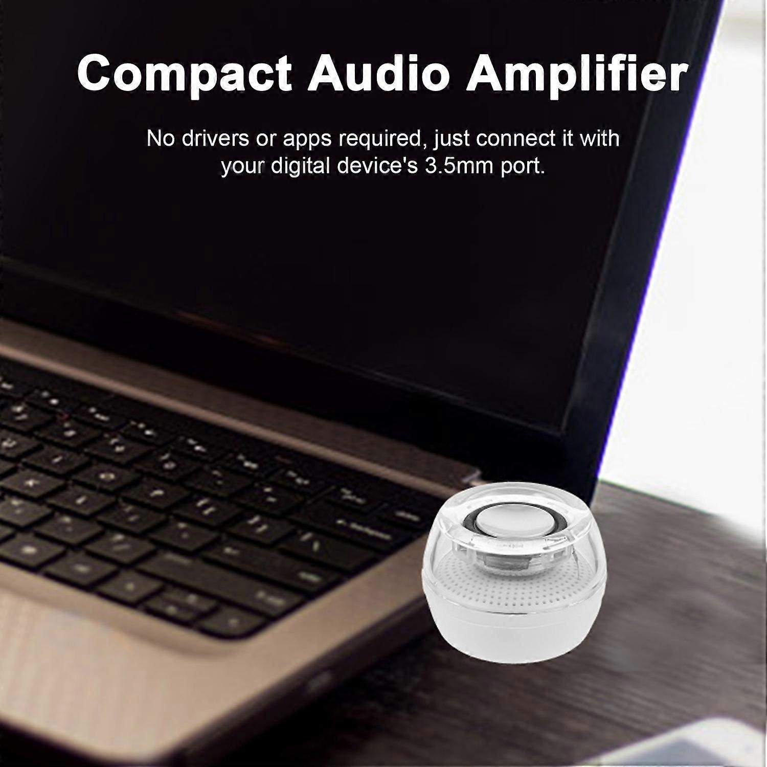 Mini 3.5mm Jack Portable Speaker Stereo HiFi Sound Rechargeable Volume ...