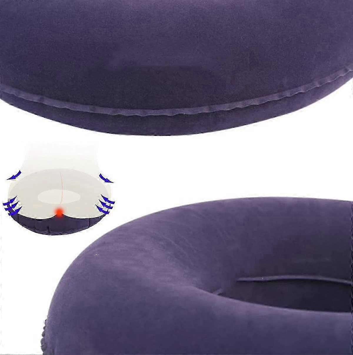 Donut Cushion Inflatable Ring Cushion, Seat Cushion Donut with 1 Pumps Medical Grade Donut Seat ...