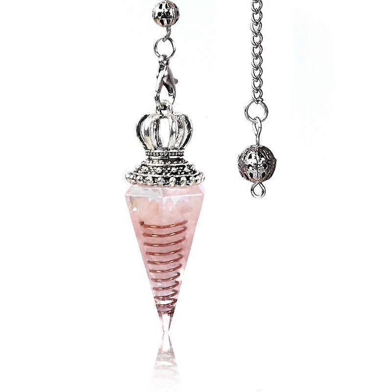 Crystal Pendulum Dowsing Divination - Chakra Healing Energy Work - Pink crystal | Fruugo UK