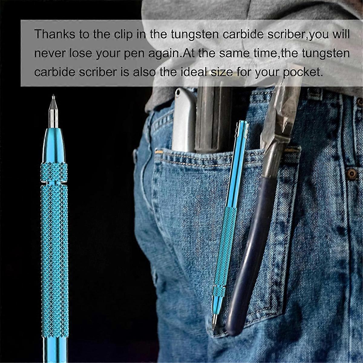 Color Tungsten Carbide Scriber with Magnet,A Ruler,with Extra ...