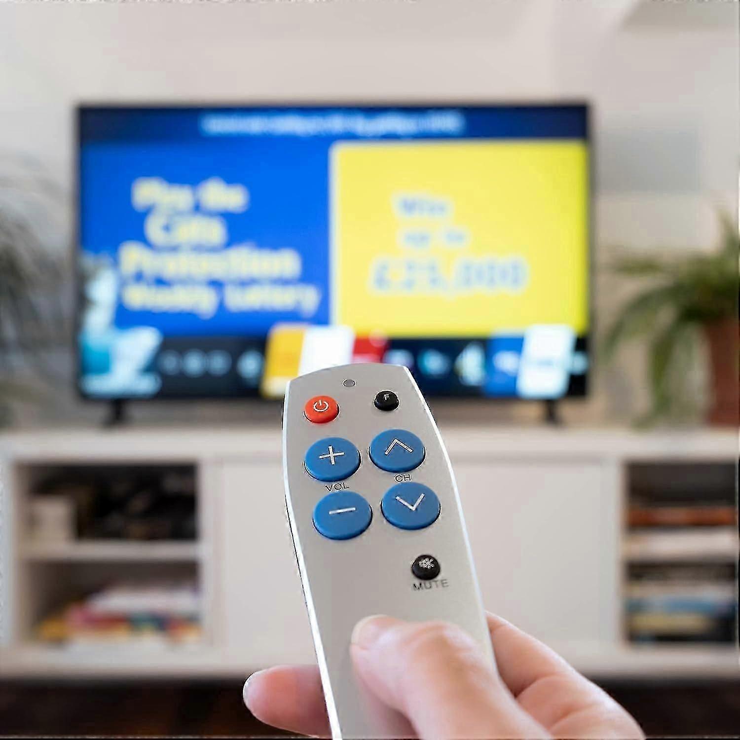 Big Button TV Remote Control - Easy to Use and Set Up - Universal ...